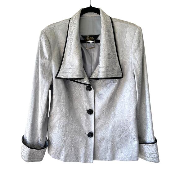Elite Champagne | Jackets & Coats | Vintage Elite Champagne Silver ...